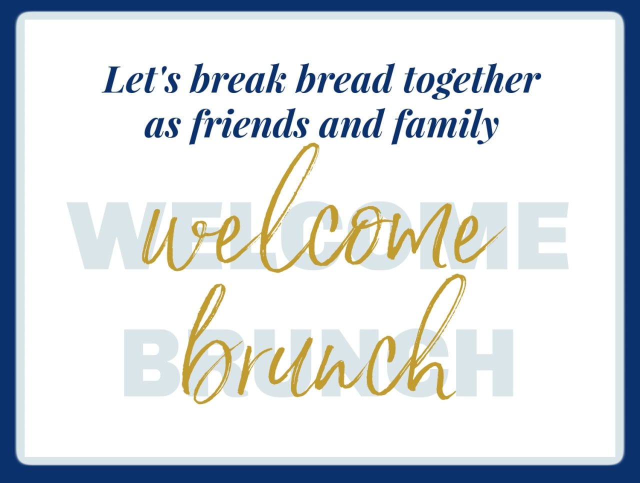 Welcome Brunch | Saint Joseph Catholic Church