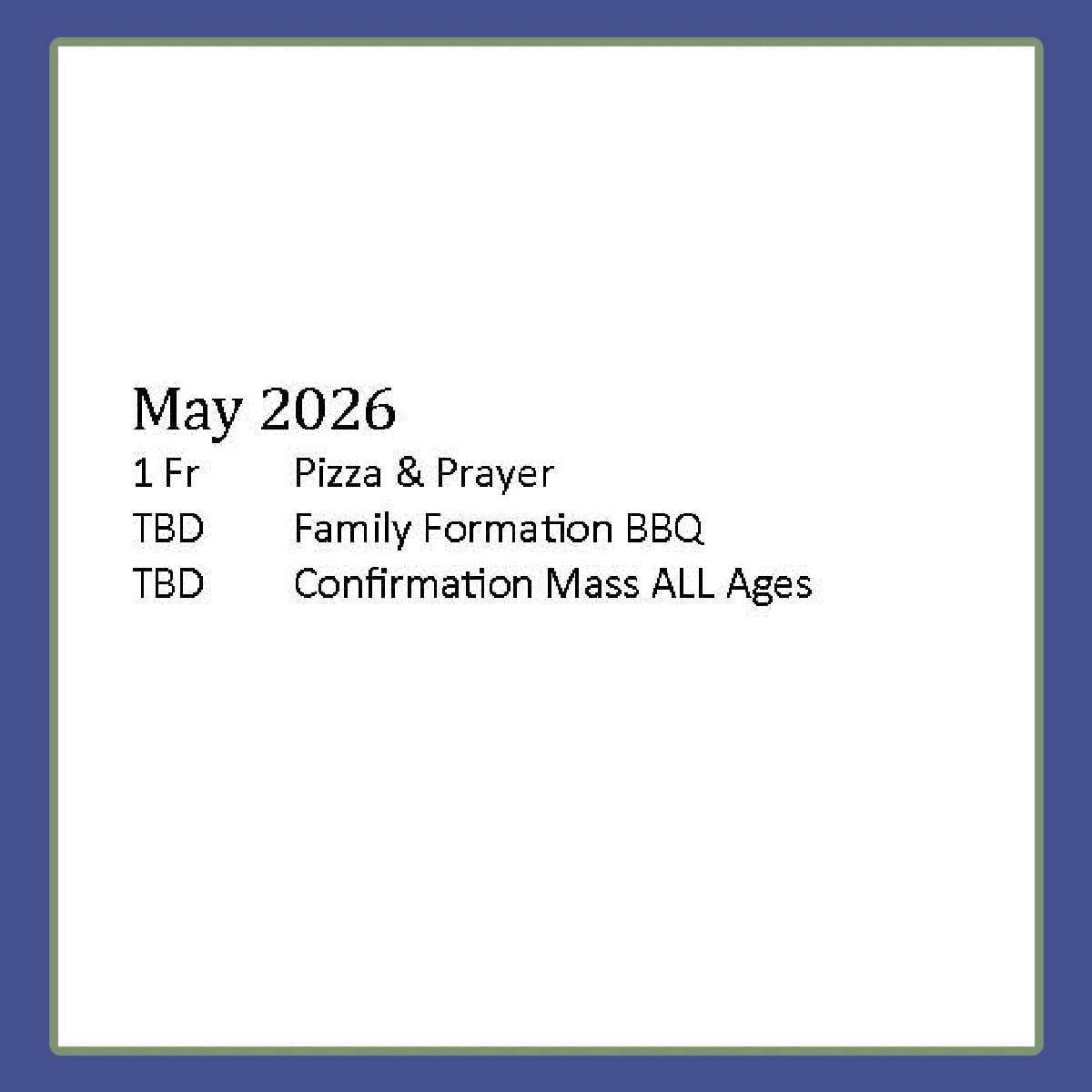 Faith Formation 2025-2026 | Saint Joseph Catholic Church